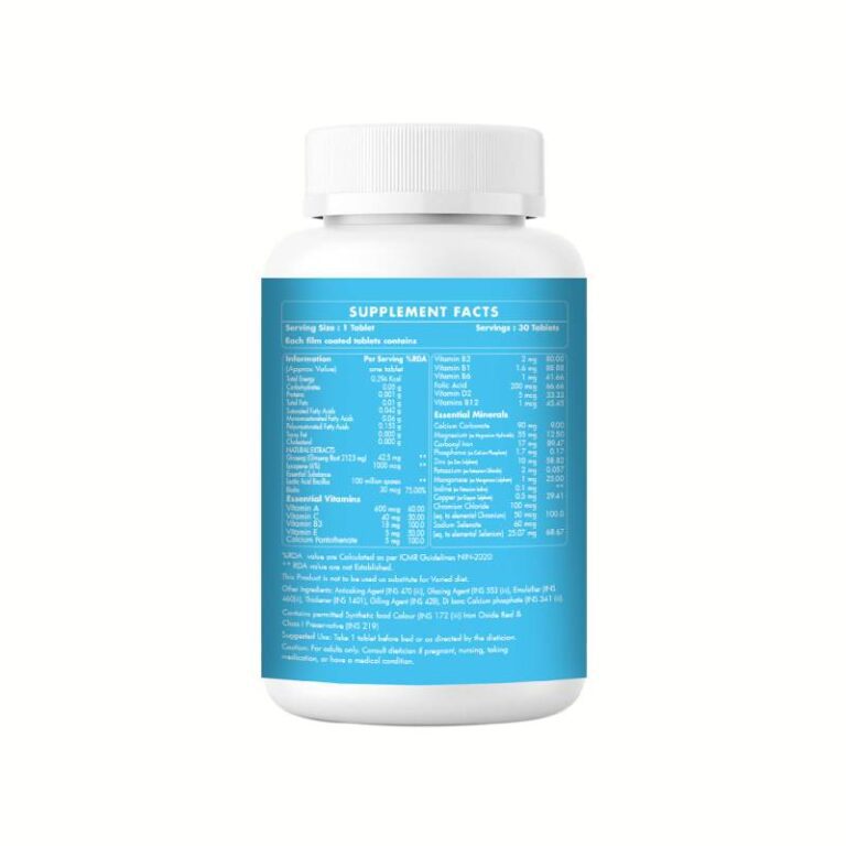 Daily VIT-MIN 30 Tablets, With Ginseng and Probiotics | Supports Energy ...